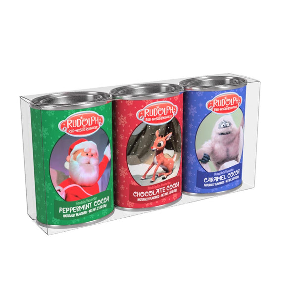 Rudolph The Red-Nosed Reindeer© NEW Cocoa Gift Set (Three 2.5oz Oval T ...